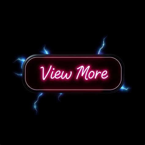 View More In Neon Script Arcing Electricity And Digital Pulses Highlight The Buttons Shape Neon