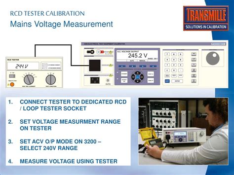PPT RCD TESTER CALIBRATION Using The Electrical Test Calibrator PowerPoint Presentation