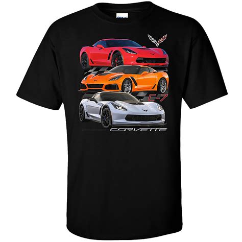 C7 Corvette Tee Shirt Black