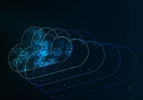 Premium Vector Background Picture Of A Cloud Computing Icon Big Data In The Cloud