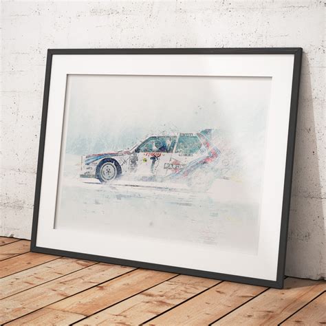 1986 Lancia Delta S4 Group B Rally Car Limited Edition Giclee Print