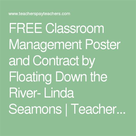 Free Classroom Management Poster And Contract Free Classroom
