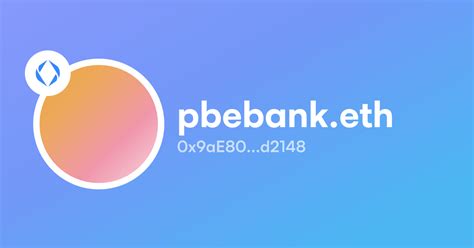 Pbebank Eth On ENS
