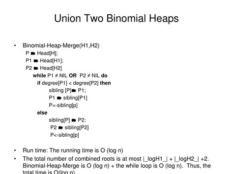 Ppt Binomial Heap Data Structure History Properties And Operations