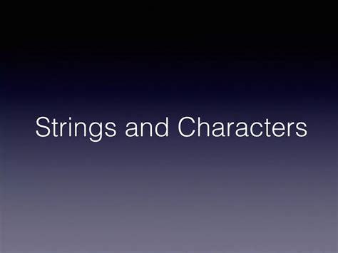 Basic Operator String And Characters In Swift Ppt