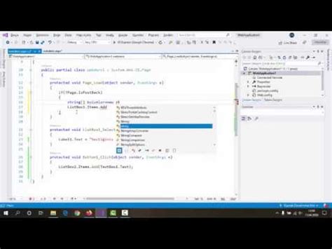 ListBox Kullanımı Visual Studio C YouTube
