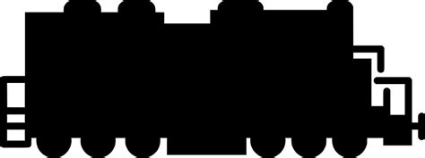 Diesel Locomotive Free Vector Silhouettes On