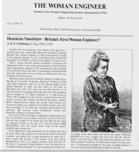 The Long Read Discovering The Victorian Engineer Henrietta Vansittart Part Electrifying Women