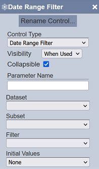Date Range Filter Dashboards