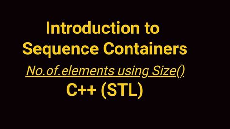 3 Vector Functions 1 Stl C Algorithms Data Structures Youtube