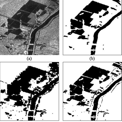 unsupervised segmentation of a real sar image a real image b download scientific diagram