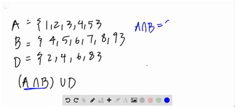 SOLVED Using The Sets A B C And D List The Elements In Each Numerade