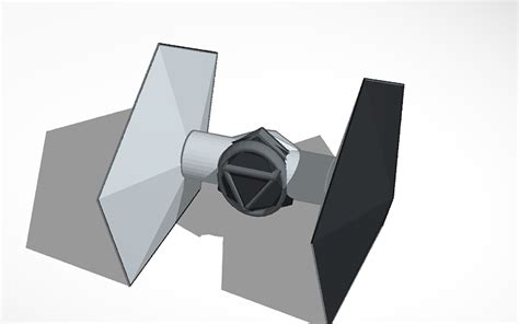3d Design Tie Fighter X Tinkercad