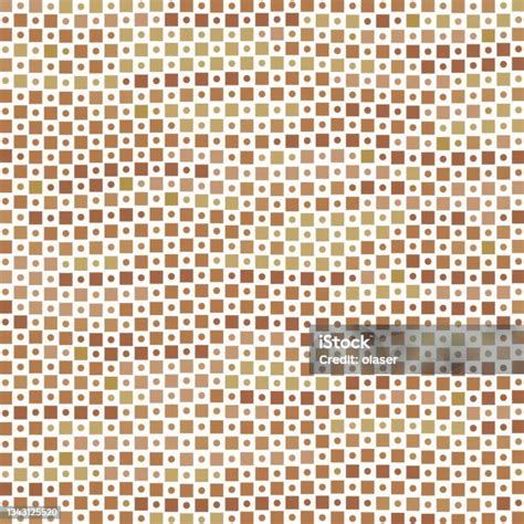 Slightly Uneven Grid Pattern Of Squares And Dots Stock Illustration Download Image Now