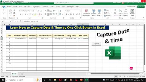 Learn Microsoft Excel On Linkedin Create One Click Button To Capture