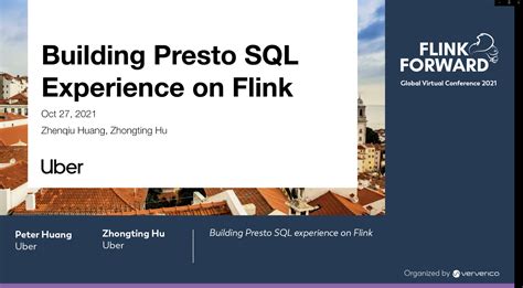 flink forward 2021 building presto sql experience on flink 从大数据到人工智能