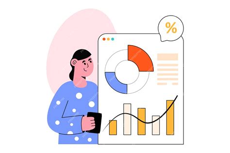 Premium Vector Data Visualization Flat Style Design Vector