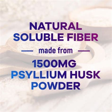 Psyllium Fiber Supplement 1500mg Prebiotic Psyllium Husk Powder Caps