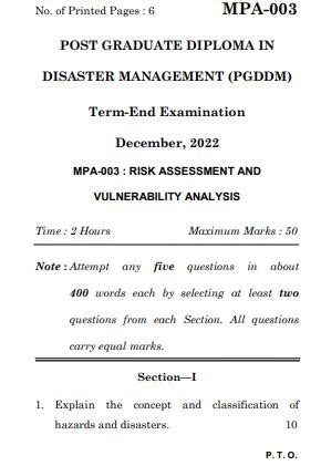 IGNOU MPA Previous Years Solved Question Paper