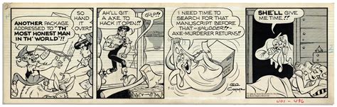 Lot Detail Lil Abner Pair Of Comic Strips Drawn And Signed By Al