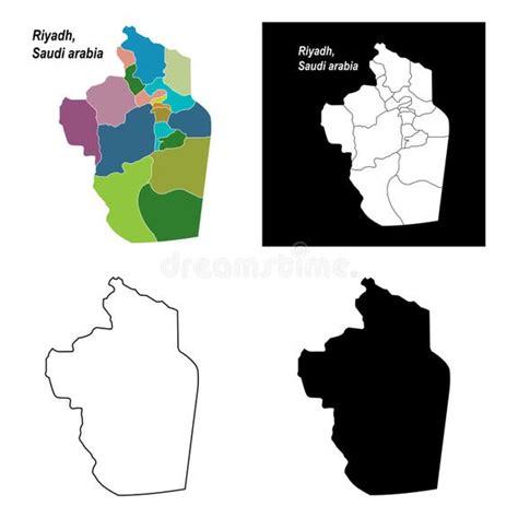 Map Of Riyadh Saudi Arabia Stock Vector Illustration Of Riyadh 357114164