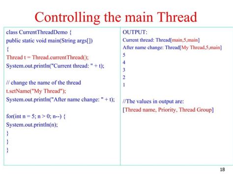 Session MULTITHREADING In Java Example Ppt