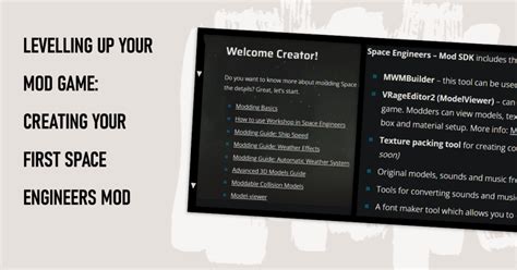 Space Engineers Levelling Up Your Mod Game