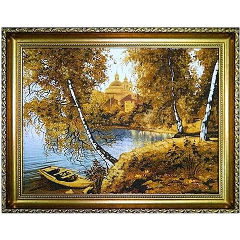 Картина з бурштину Берег 20x30 купити в інтернет магазині Exklusi