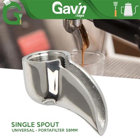 Jual Portafilter Single Spout Porta Filter 58mm Spout Splitter Mesin Kopi Shopee Indonesia