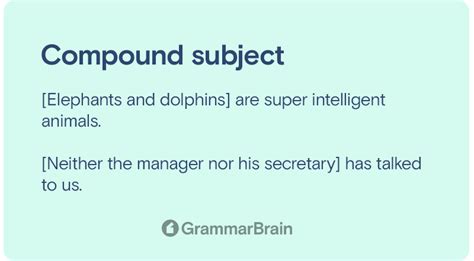 What Is A Compound Subject Definition Examples How To Use Fix GrammarBrain