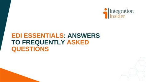 Edi Essentials Answers To Frequently Asked Questions