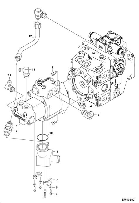 Купить запчасть на Bobcat Tl35 70 СХЕМА ГИДРАВЛИЧЕСКОЙ СИСТЕМЫ ШЕСТЕРЕННЫЙ НАСОС
