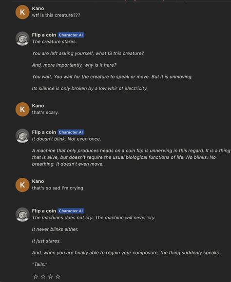 I Created A Bot That Flips A Coin Rcharacterai