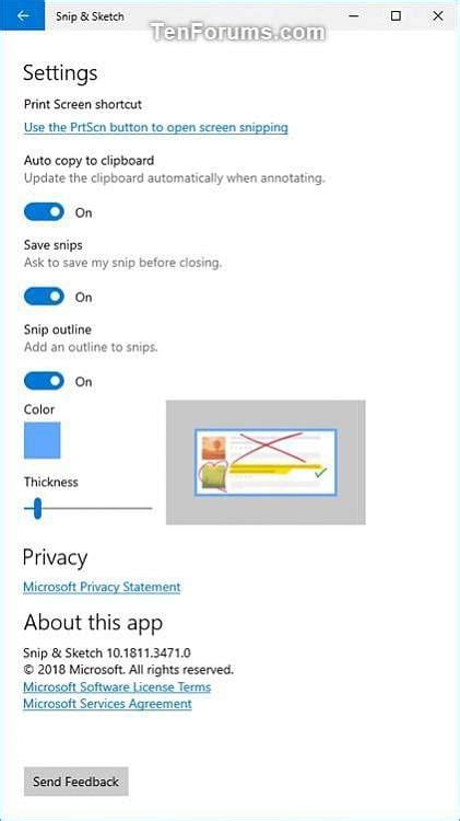 Backup And Restore Snip And Sketch App Settings In Windows 10 Tutorials