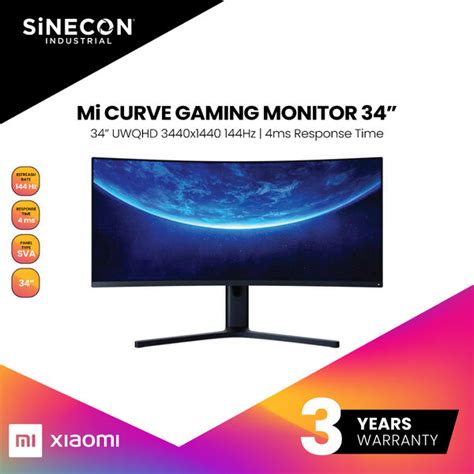 Xiaomi Mi Curved Gaming Monitor 34" เกมมิ่งมอนิเตอร์จอโค้ง ขนาด 34 นิ้ว ...