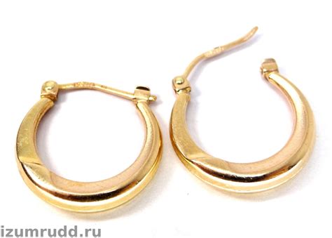 Советские золотые серьги Калачи