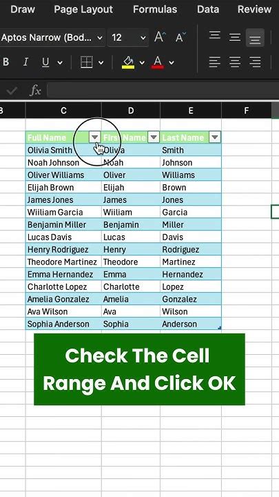 Create A Table For Given Data Excel Exceltips Spreadsheet