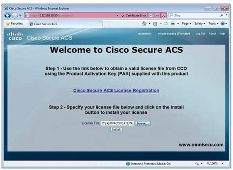 How To Connect Manage And Configure Cisco ACS Using Web Browser