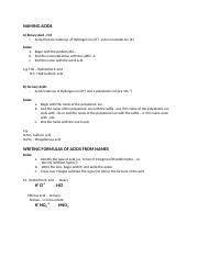Naming Acids Docx NAMING ACIDS A Binary Acid H X Acids That Are Made Up Of Hydrogen Ion H