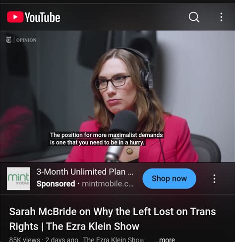 Sarah Mcbride Makes A Clear Cogent Argument Thats Worth A Listen