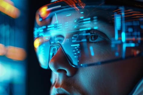 Premium Photo The Hacker Wearing A Glasses