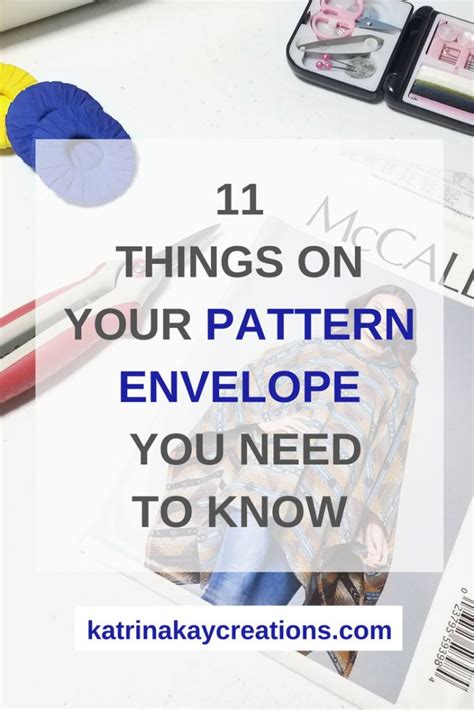 Sewing Pattern Envelope 11 Things You Need To Know Katrina Kay Creations