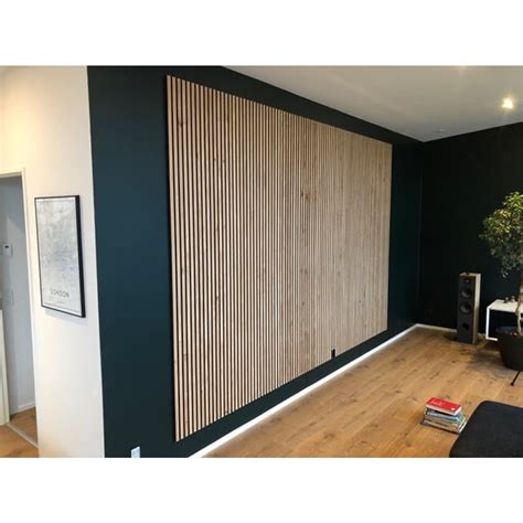 Slated Wood Decorative Wood Slat Wall Panels Slatted Cladding Panels Acoustic Timber Slats