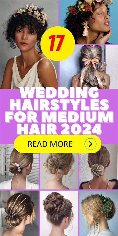 Wedding Hairstyles For Medium Hair 2024 Stylish Updos For Modern Eleganc Wedding Hairstyles