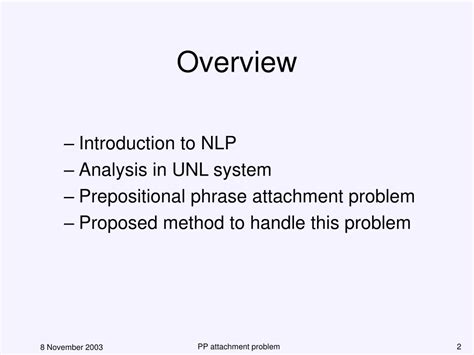 Ppt Prepositional Phrase Attachment Problem Powerpoint Presentation Free Download Id736348