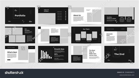 Architecture Interior Presentation Slide Design Template Stock Vector Royalty Free 2548938873