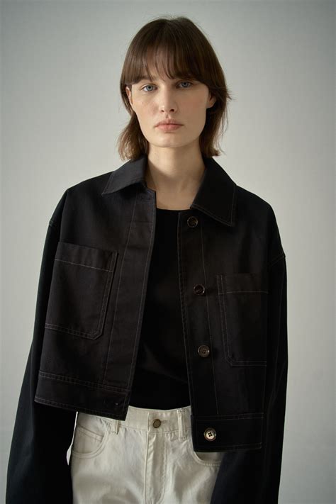 코튼 워크 재킷black 감도 깊은 취향 셀렉트샵 29cm