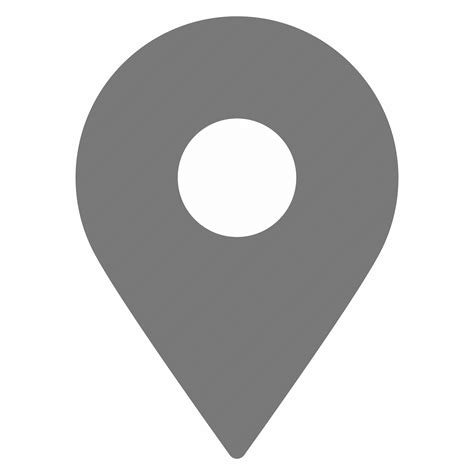 Gray Location Gps Marker Navigation Pointer Pin Icon Download