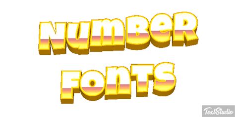 Number Fonts Font Animated GIF Logo Designs