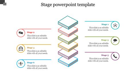 Effective Stage PowerPoint Template With Six Nodes Powerpoint Templates Powerpoint Templates